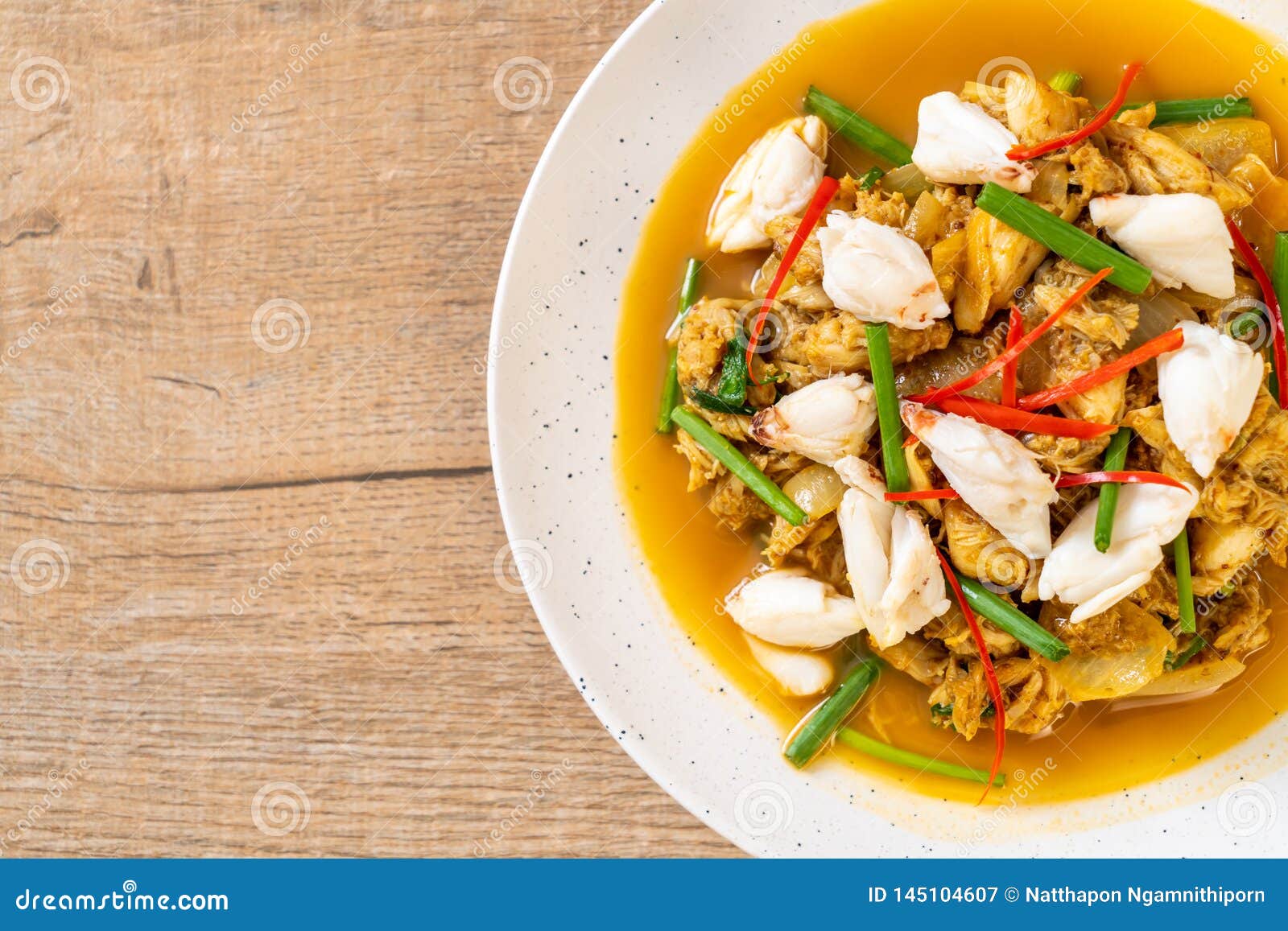 Fried Crab with Curry Powder Stock Image - Image of sauce, garlic ...