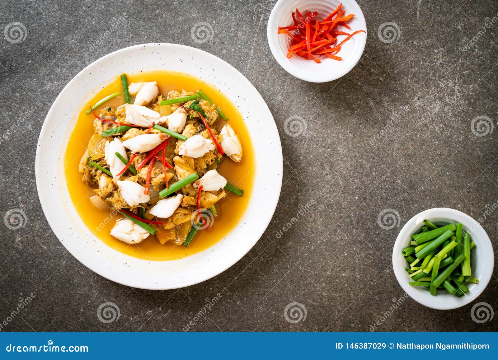 Fried Crab with Curry Powder Stock Image - Image of stirred, asia ...
