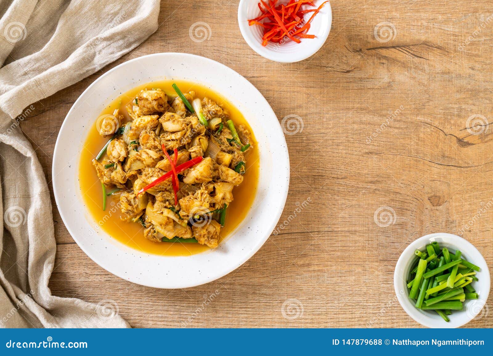 Fried Crab with Curry Powder Stock Photo - Image of tasty, culture ...