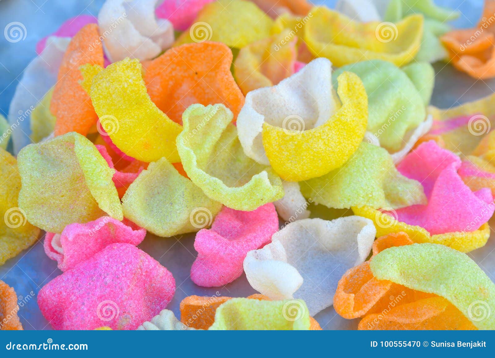 The fried crisp rice. stock photo. Image of cuisine - 100555470