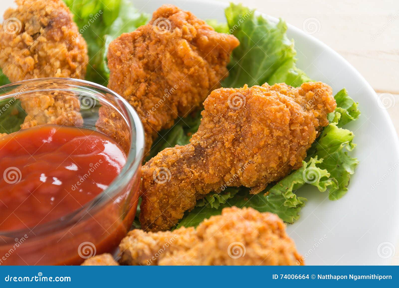 Fried crispy chicken stock photo. Image of brown, grilled - 74006664