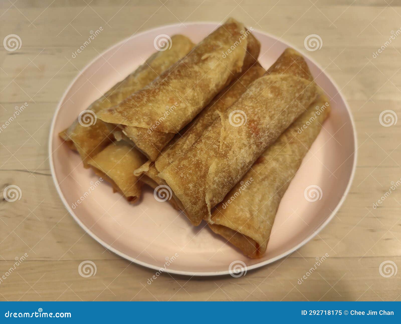 Fried Crispy Spring Roll with Vegetable Filling Stock Image - Image of ...