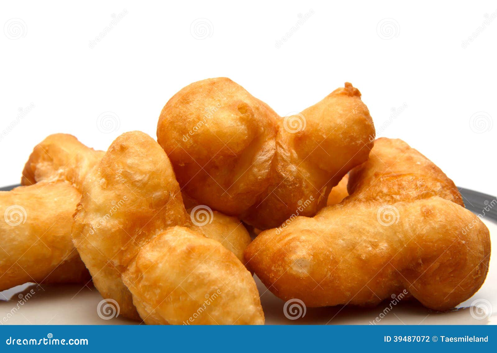 Fried Crullers stock photo. Image of fork, breakfast - 39487072
