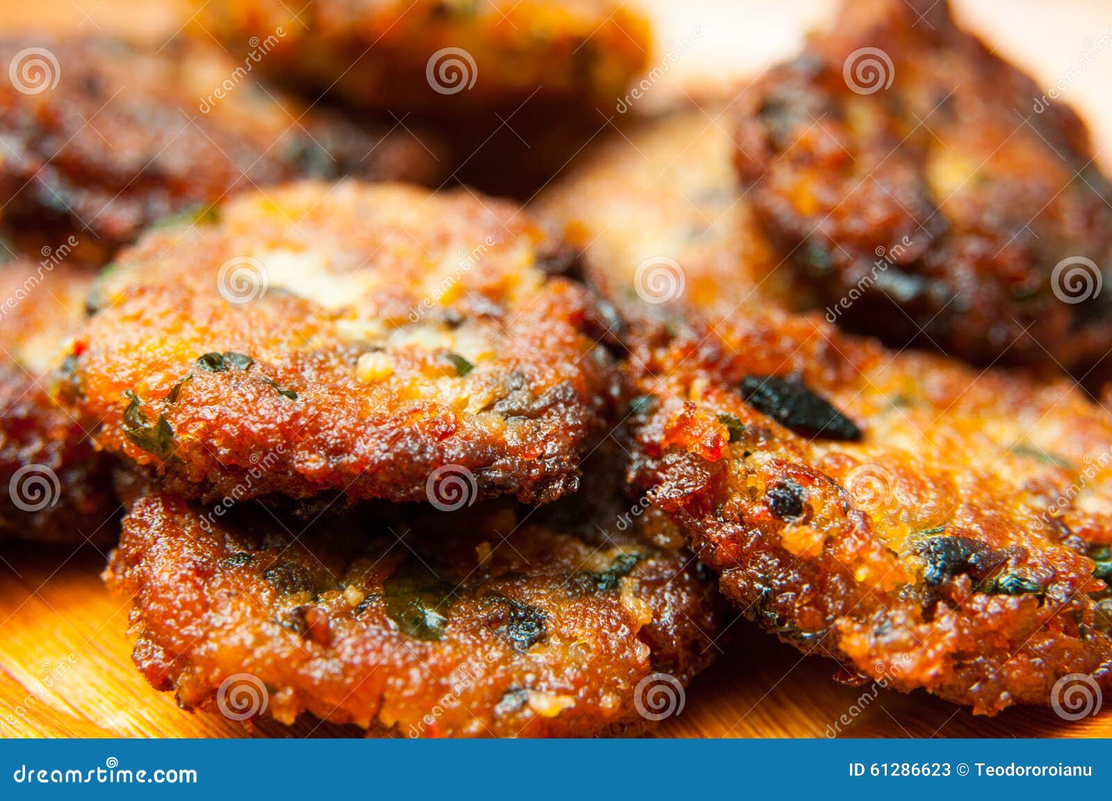 Fried cutlets stock image. Image of sprouts, making, meatballs - 61286623