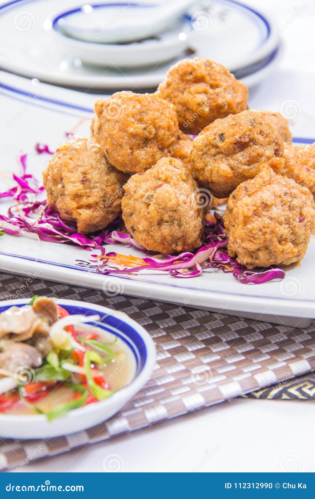 Fried or Deep Fried Meat Ball Stock Photo - Image of homemade, meal ...