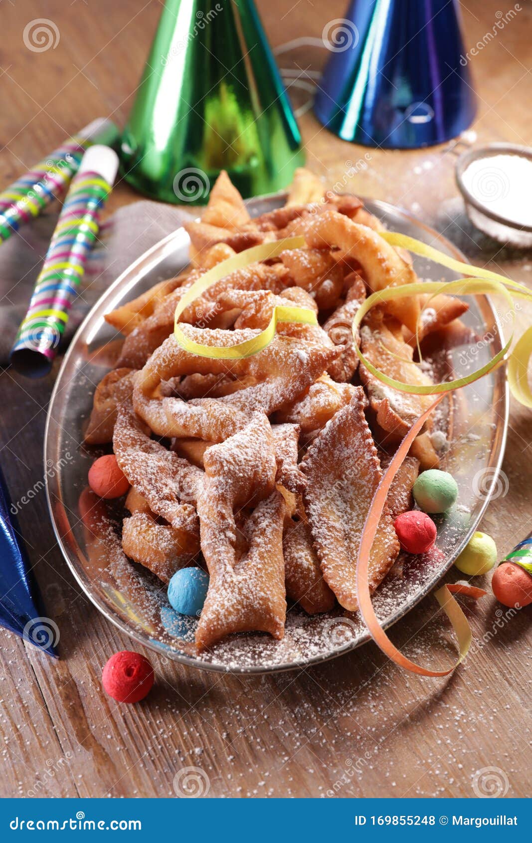 Fried Donut With Carnival Confetti Stock Photo | CartoonDealer.com ...