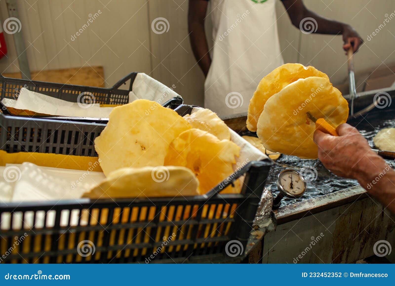 Fried Dumpling Typical Italian Dish Stock Photo - Image of homemade ...