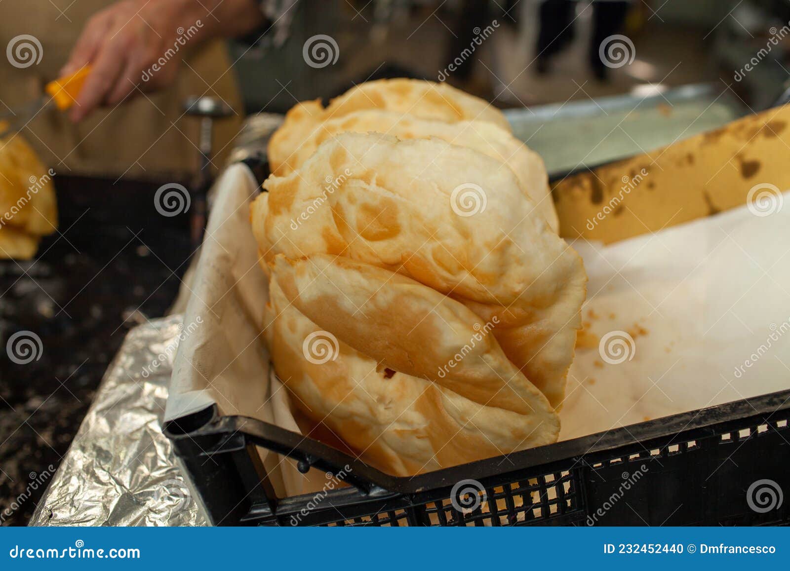 Fried Dumpling Typical Italian Dish Stock Photo - Image of appetizer ...