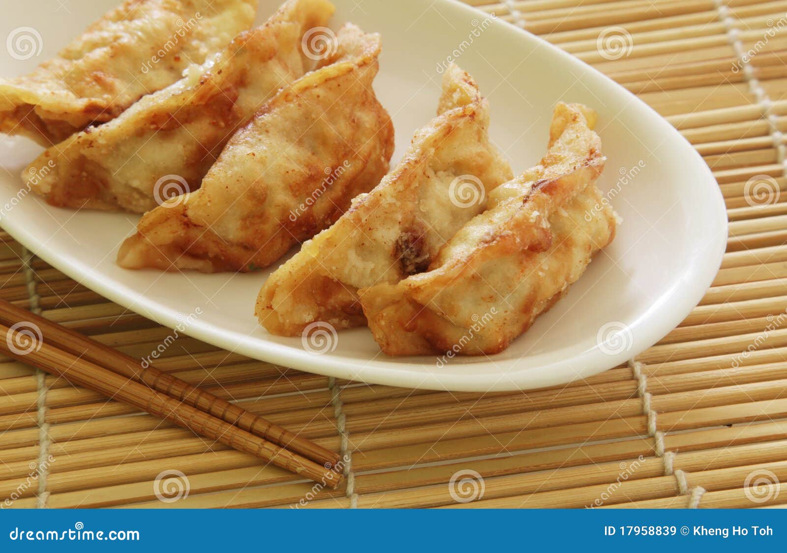 Fried Dumplings stock image. Image of chinese, breakfast - 17958839