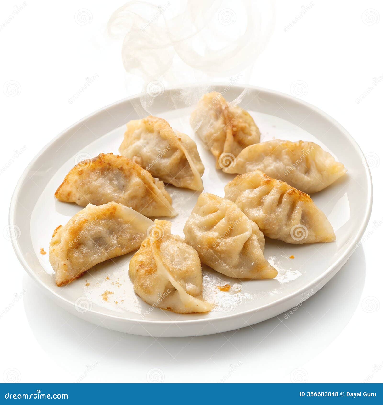 Fried Dumplings stock illustration. Illustration of homemade - 356603048