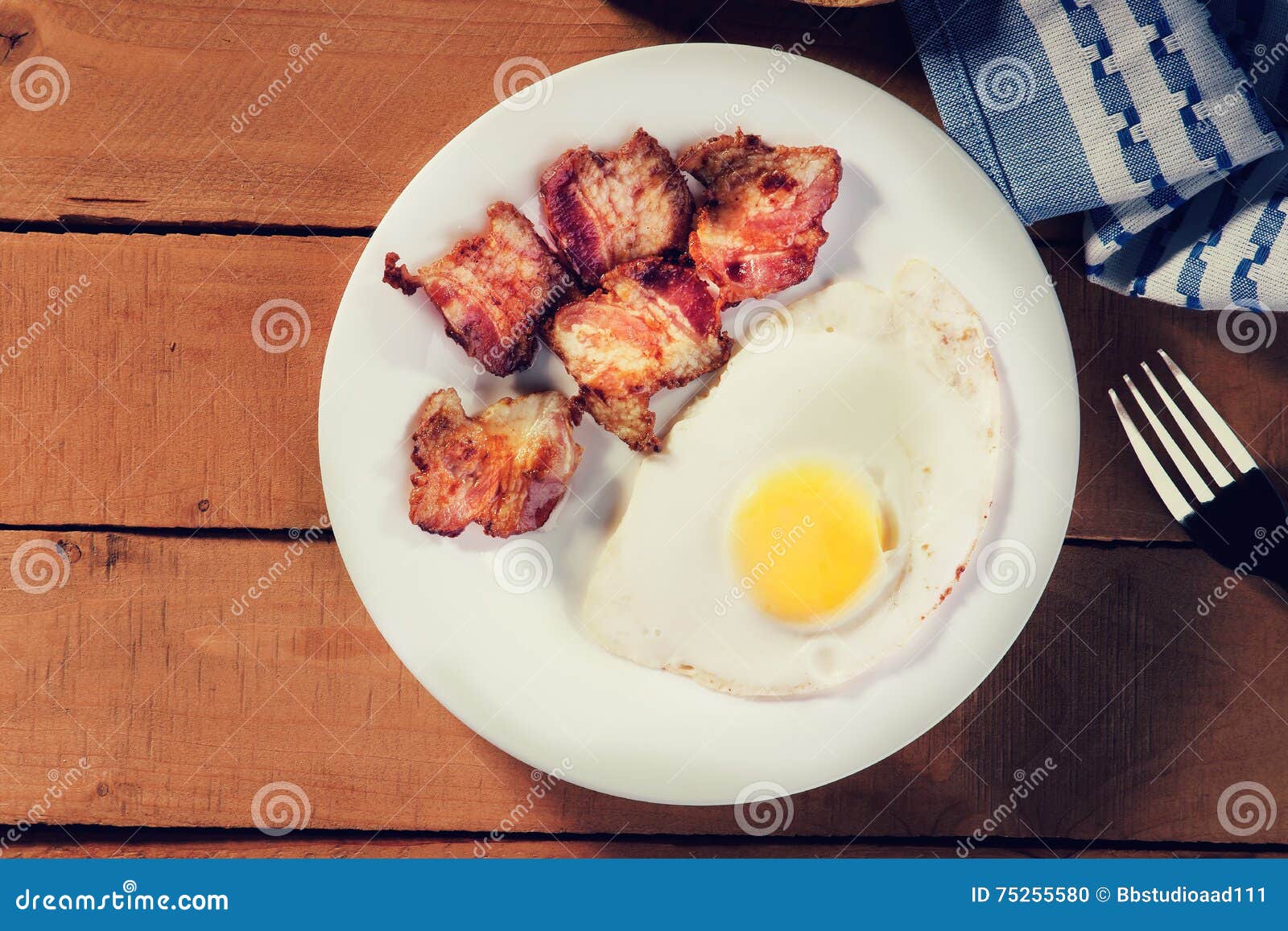 Bacon On Fork Royalty-Free Stock Image | CartoonDealer.com #28170982