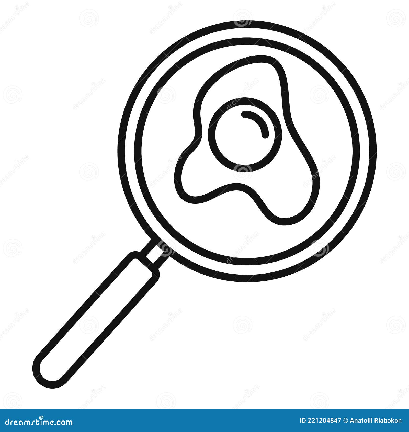 Fried Egg Icon, Outline Style Stock Vector - Illustration of nutrition ...