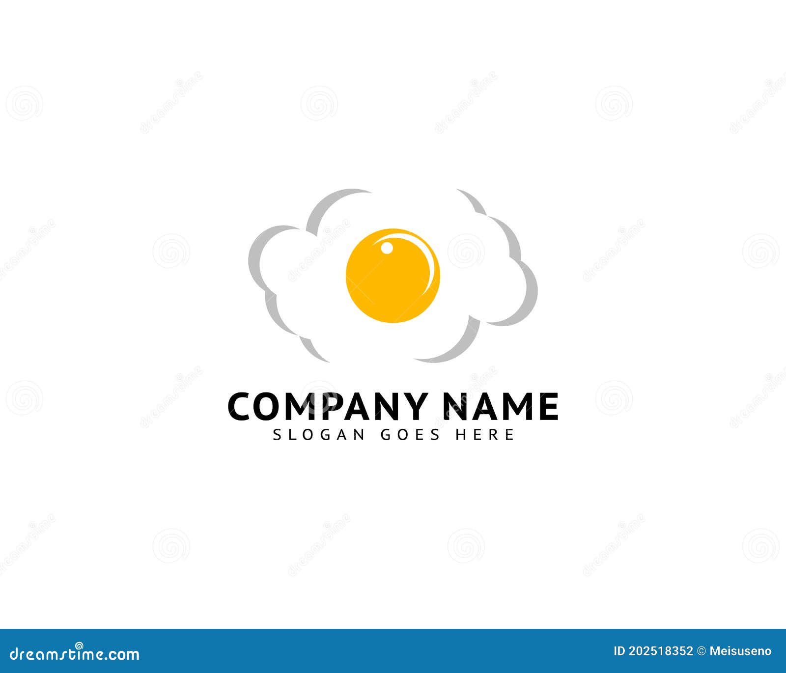 Fried Egg Logo Design Vector Template Stock Vector - Illustration of ...