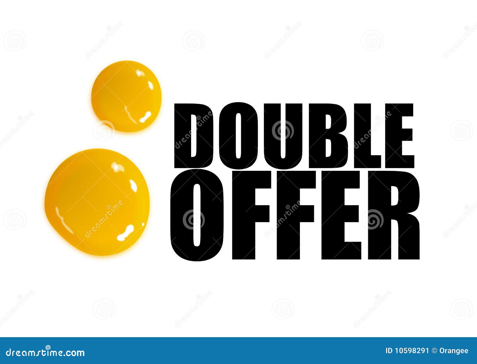 Double offer illustration stock vector. Illustration of graphics - 10598291