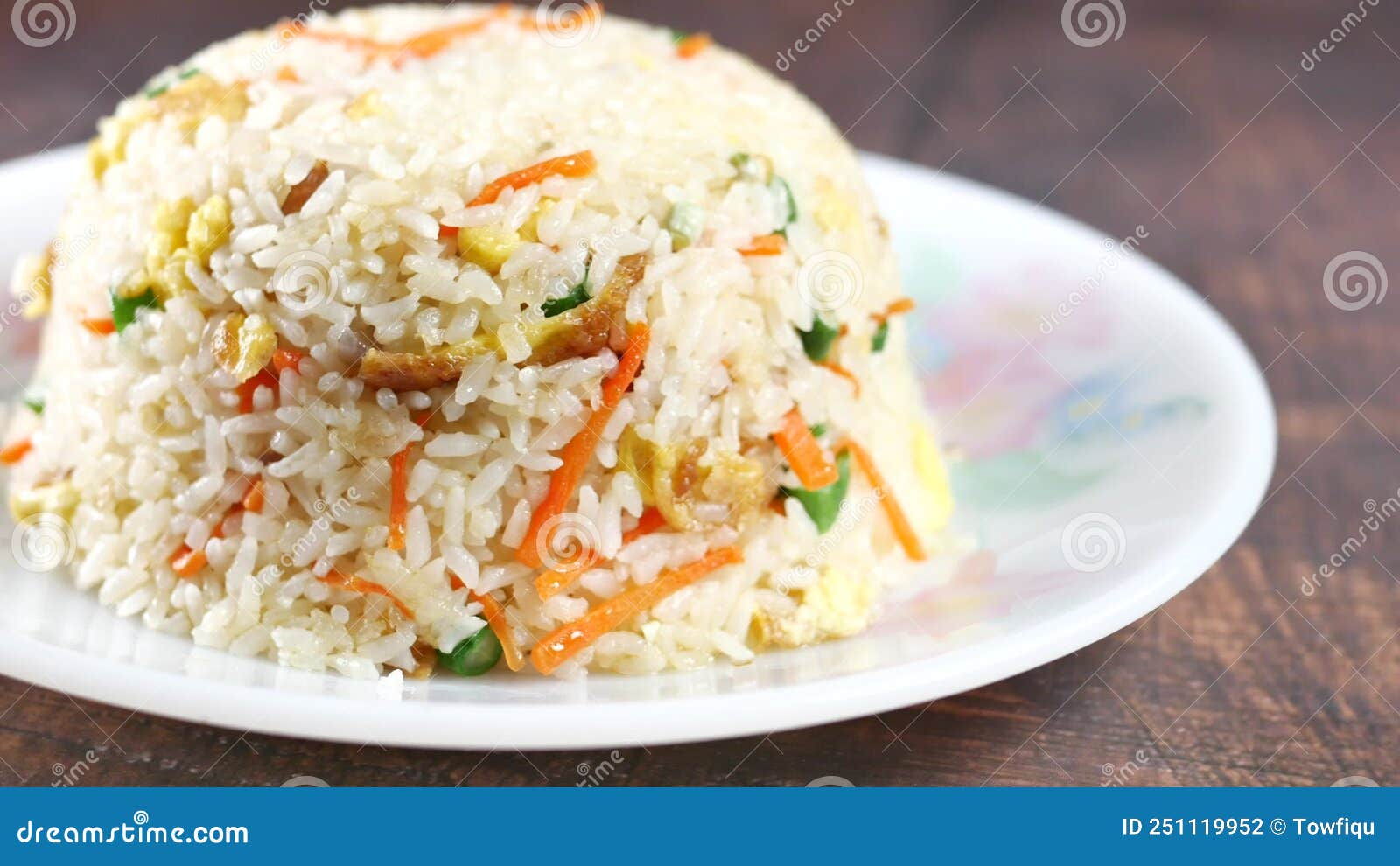Fried Egg Rice on a Plate on Table Stock Footage - Video of chinese ...