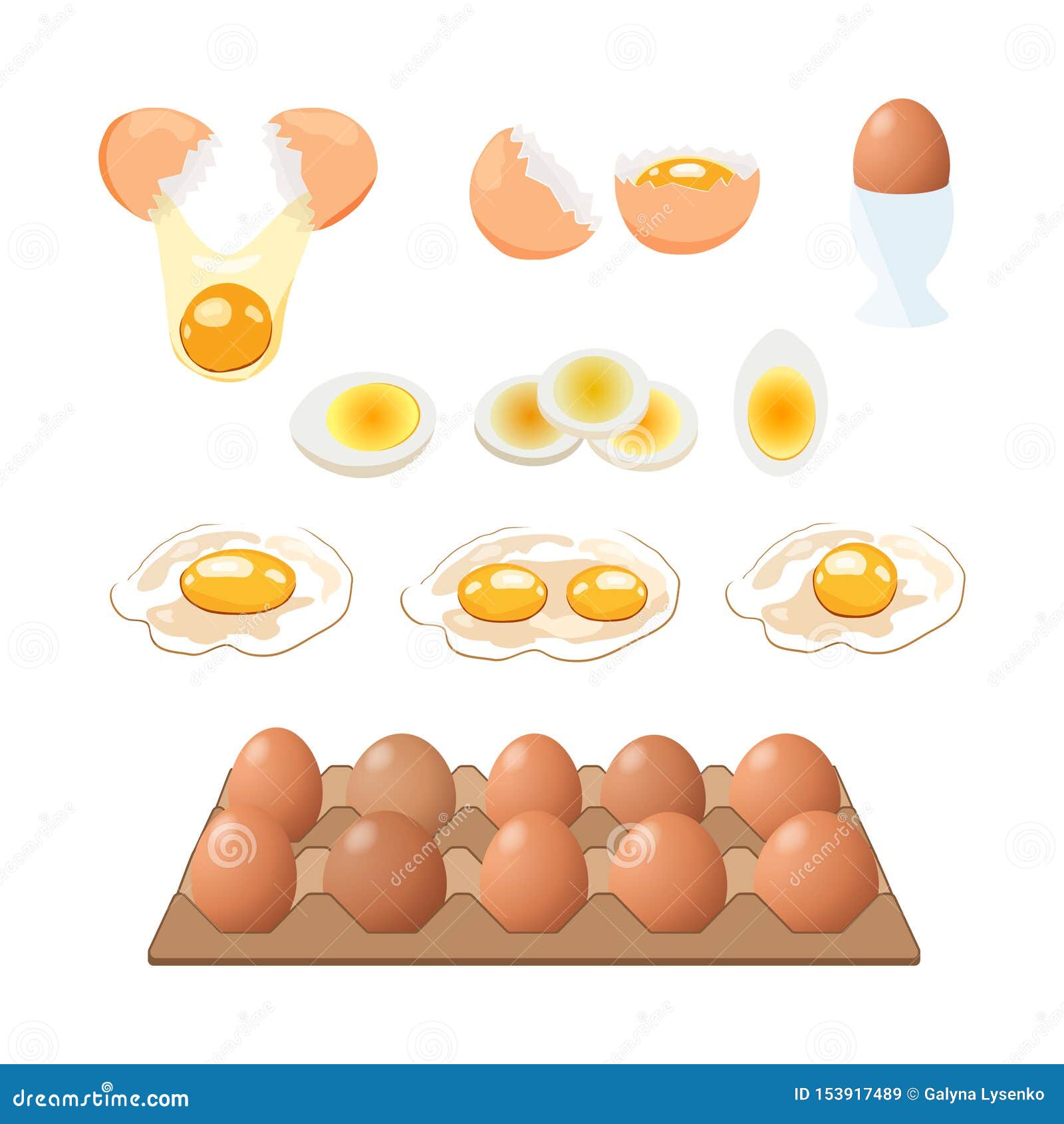 Fried Egg Set Fast Food Cooking Lunch Dinner Or Breakfast Natural