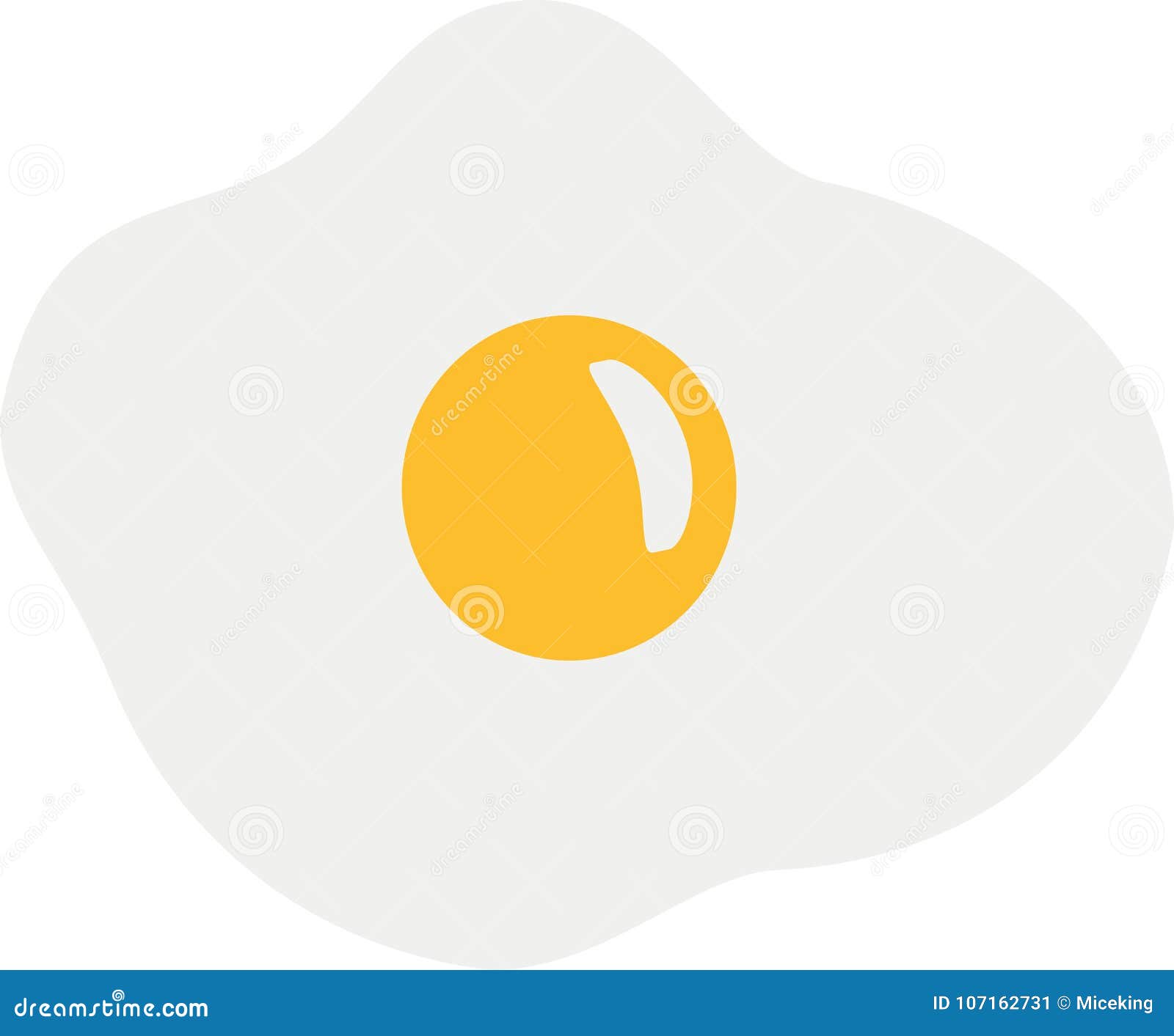 Fried Egg Vector ilustración del vector. Ilustración de alimento ...