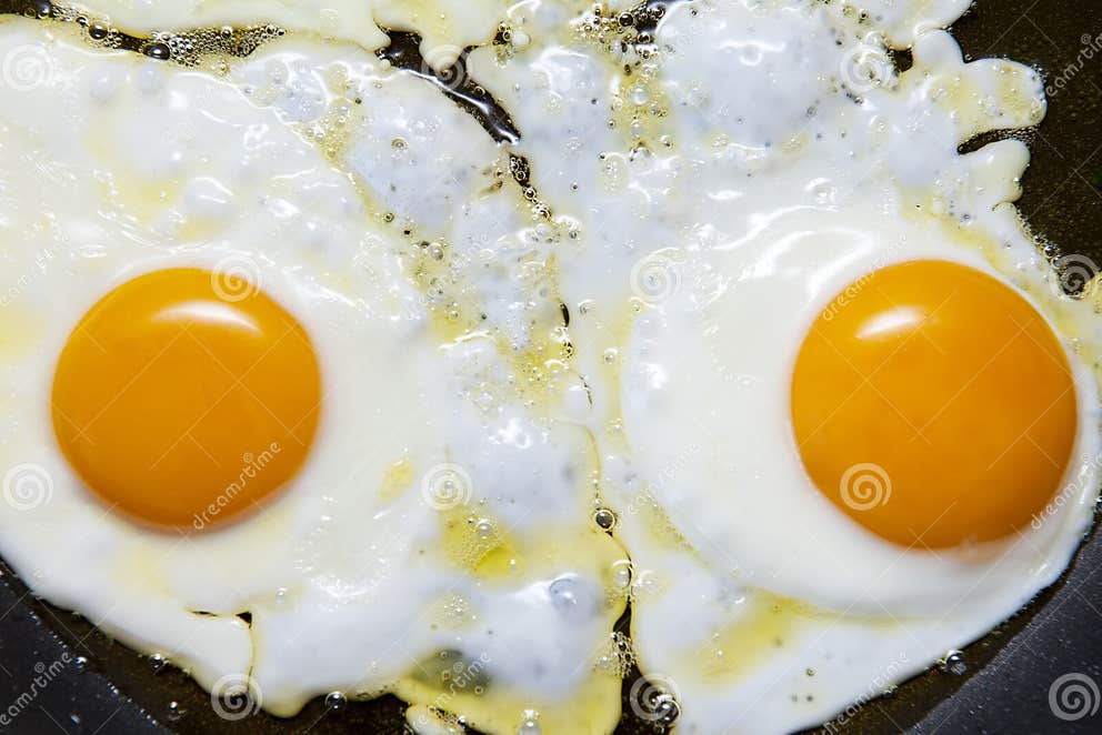 Fried eggs stock image. Image of ingredient, macro, grilled - 20590821