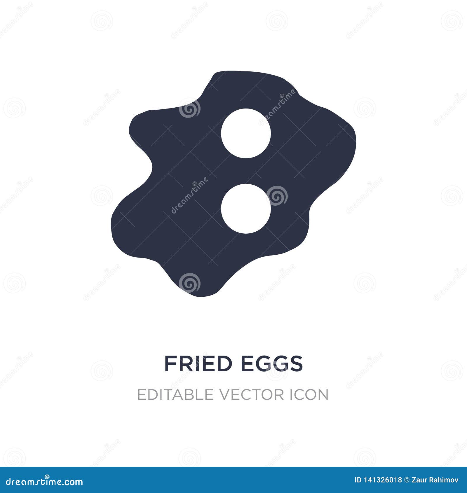 Fried Eggs Icon on White Background. Simple Element Illustration from ...
