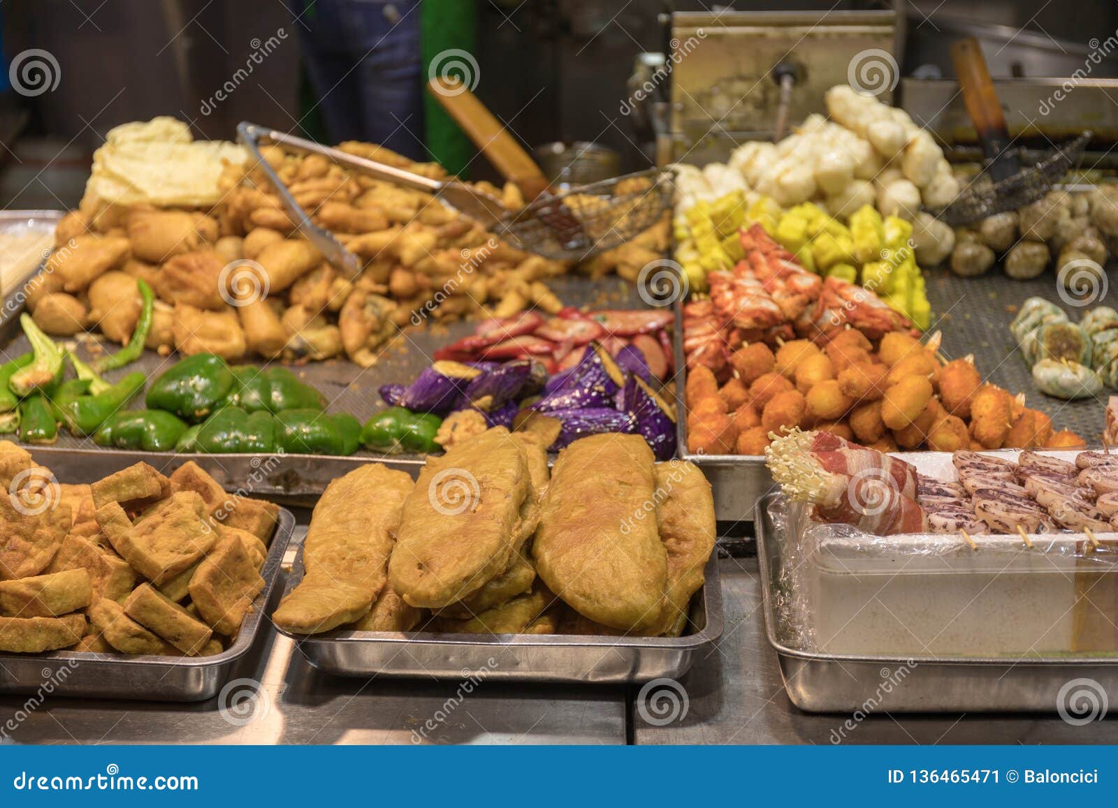 Fried Fast Food stock image. Image of mong, stall, food - 136465471