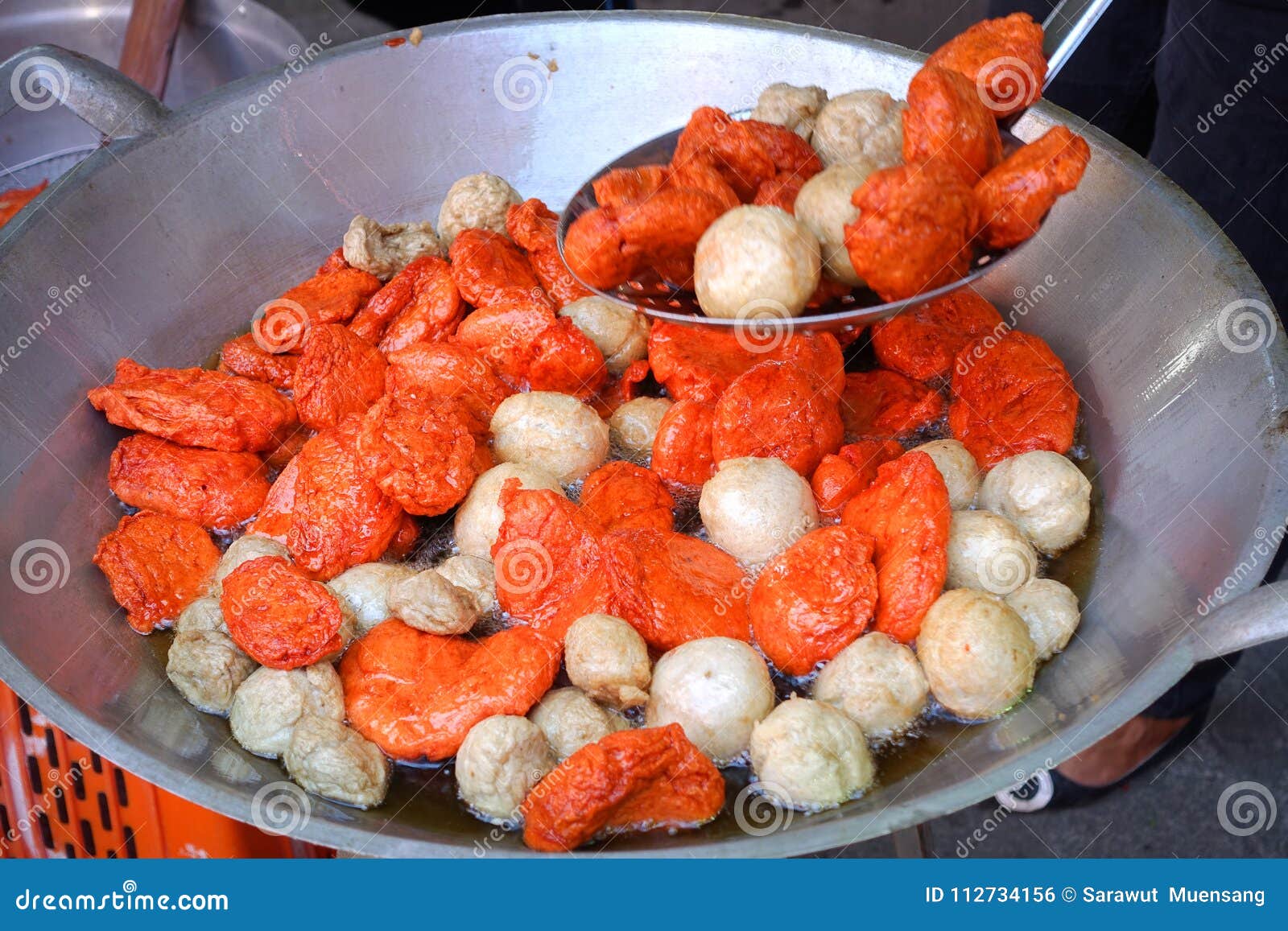 Fried fish ball stock photo. Image of bless, golden - 112734156