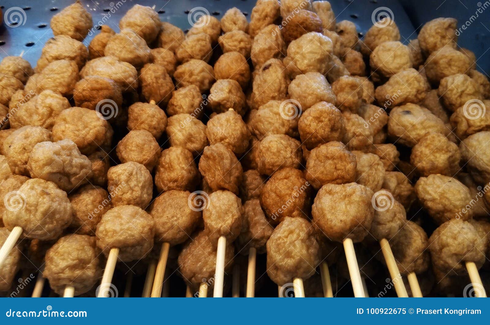 Fried fish ball stock image. Image of fish, pile, fried - 100922675