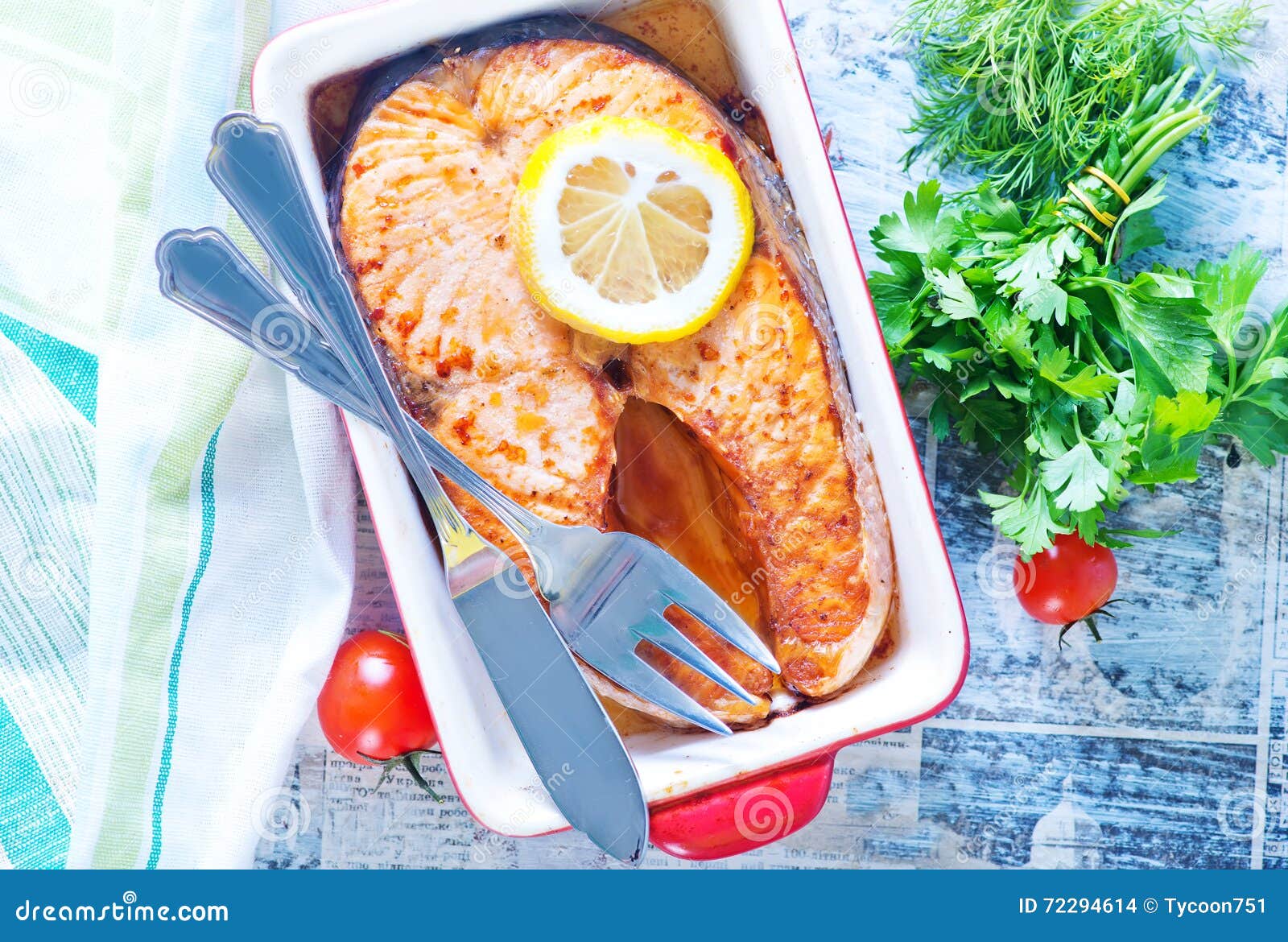 Fried fish in bowl stock photo. Image of pepper, grilled - 72294614