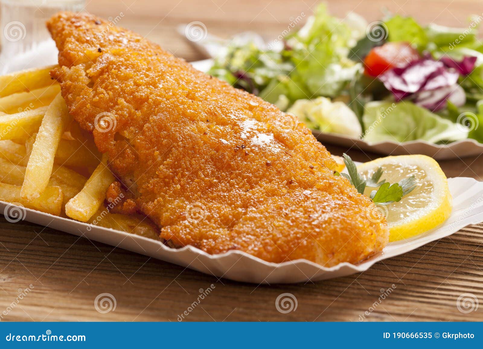 Fried Fish In A Plate Royalty-Free Stock Photography | CartoonDealer ...