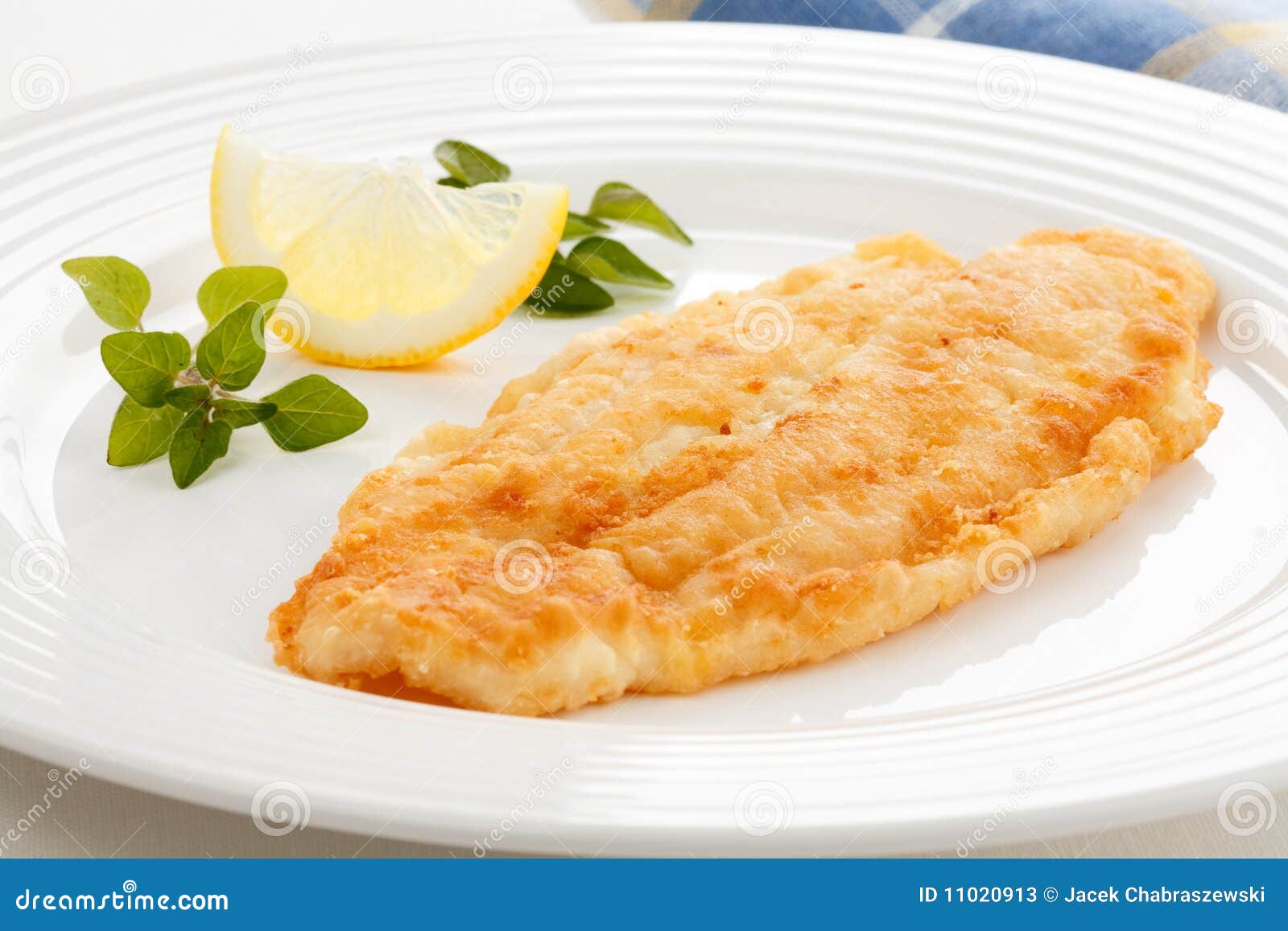 Fried fish fillet stock image. Image of fried, fork, cooking - 11020913