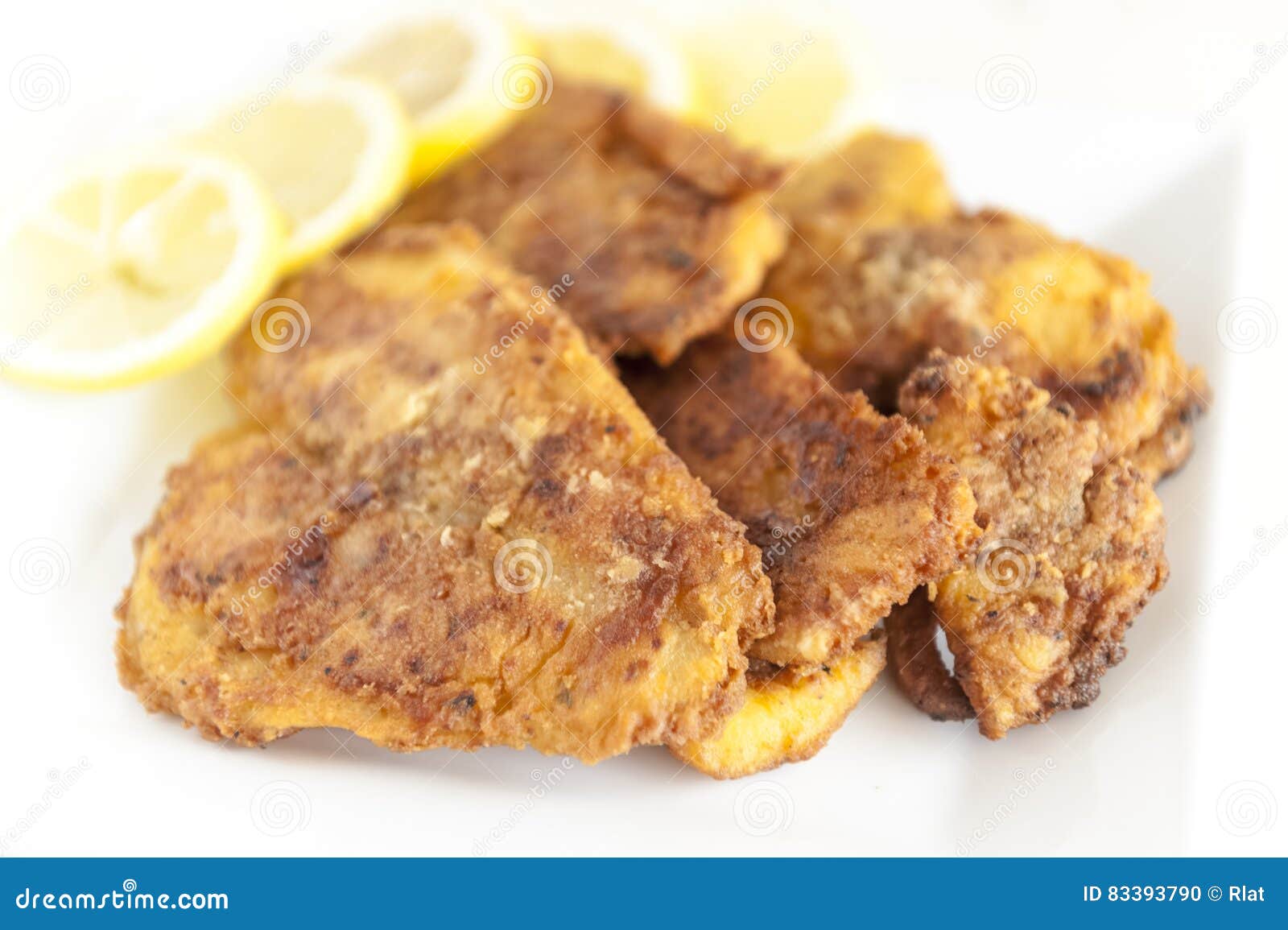 Two Fried Fish Fillet From The Flatfish Flounder With Potatoes, Spinach ...