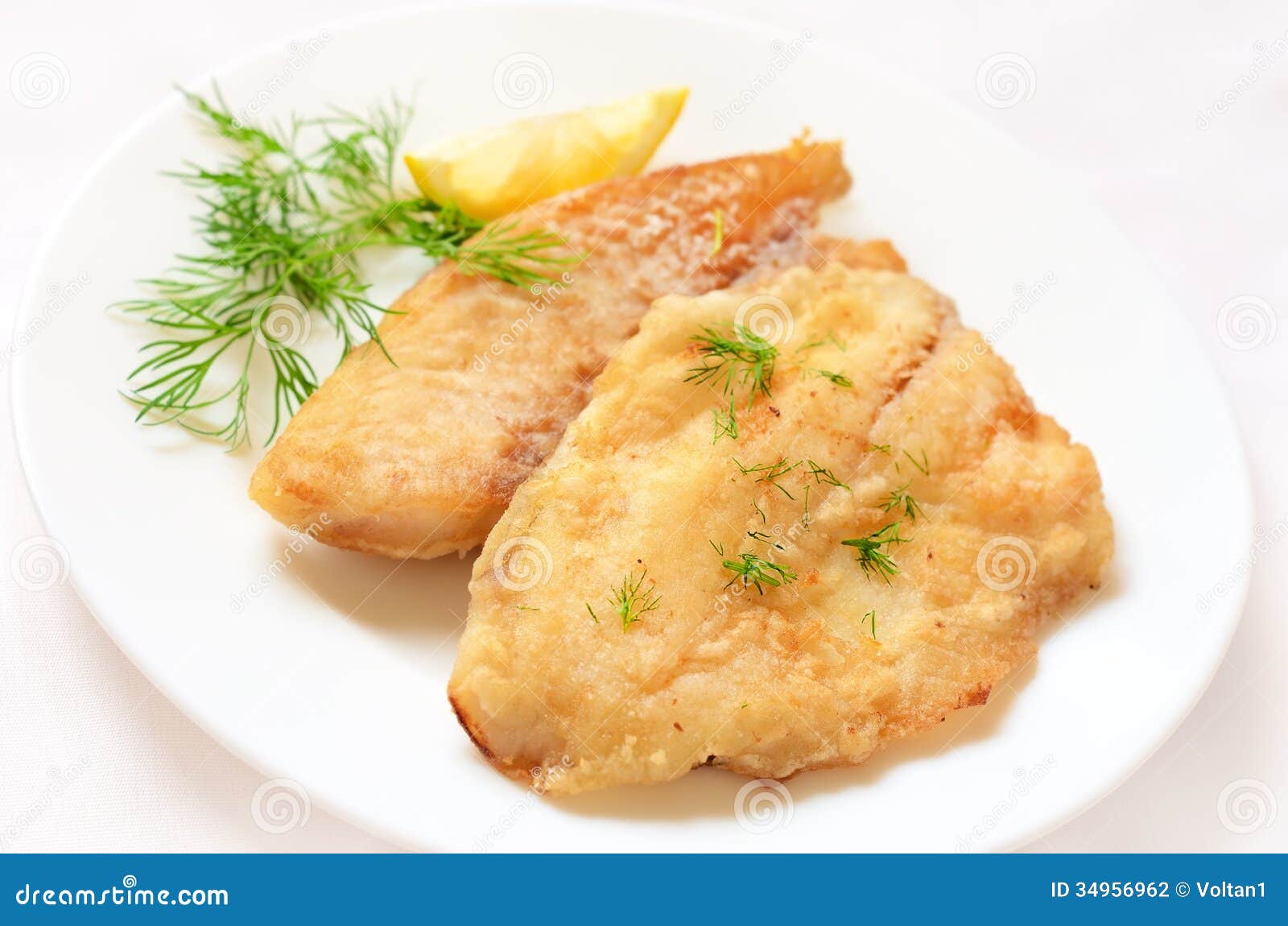 Fried fish fillet stock photo. Image of dinner, cuisine - 34956962