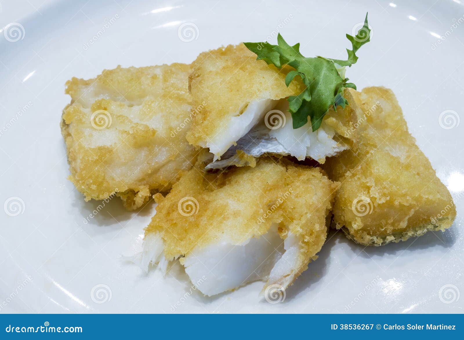 Fried fish fillet stock image. Image of garnish, hake - 38536267