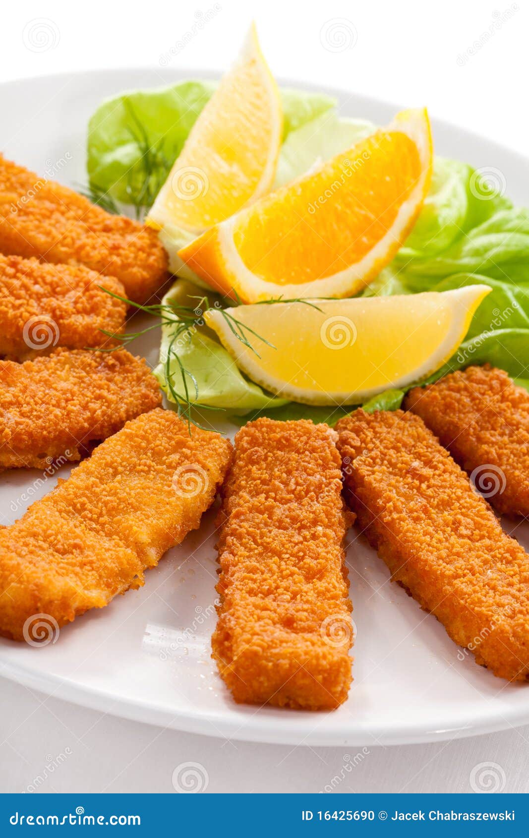 Fried fish fingers stock photo. Image of seafood, fish - 16425690