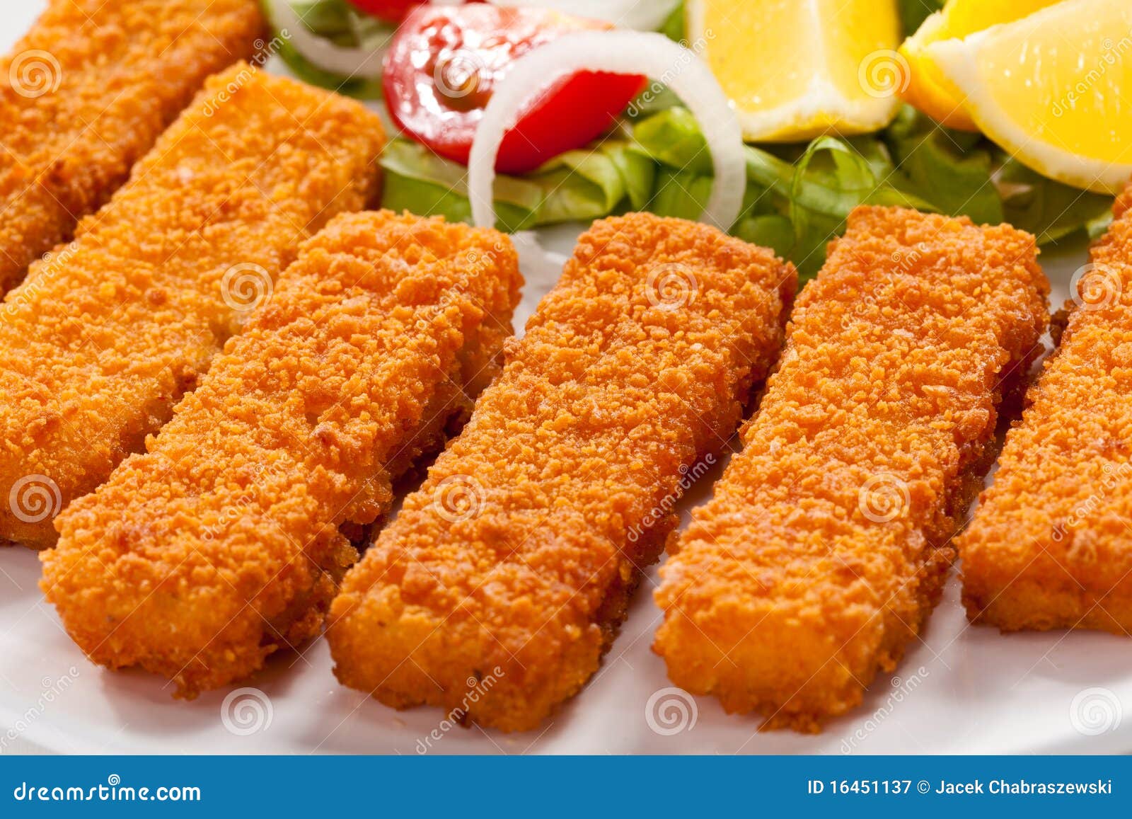 Fried fish fingers stock image. Image of group, dinner - 16451137