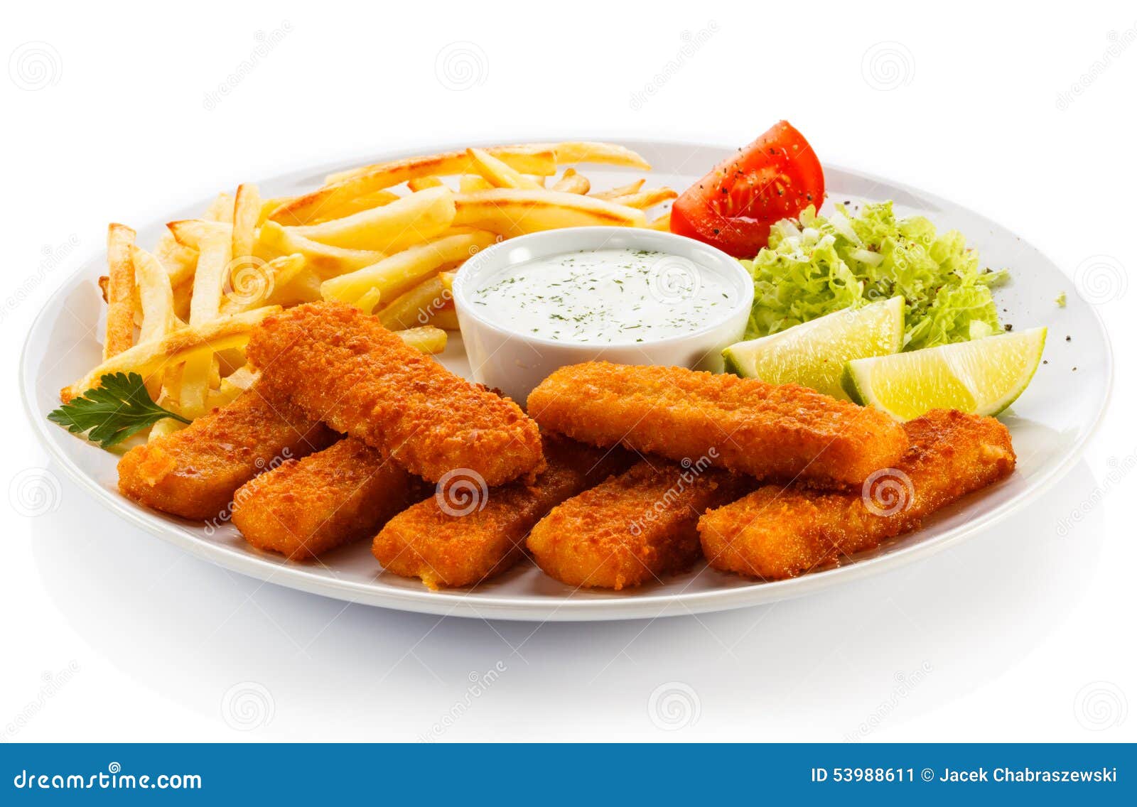 Fried fish fingers stock image. Image of finger, fish - 53988611