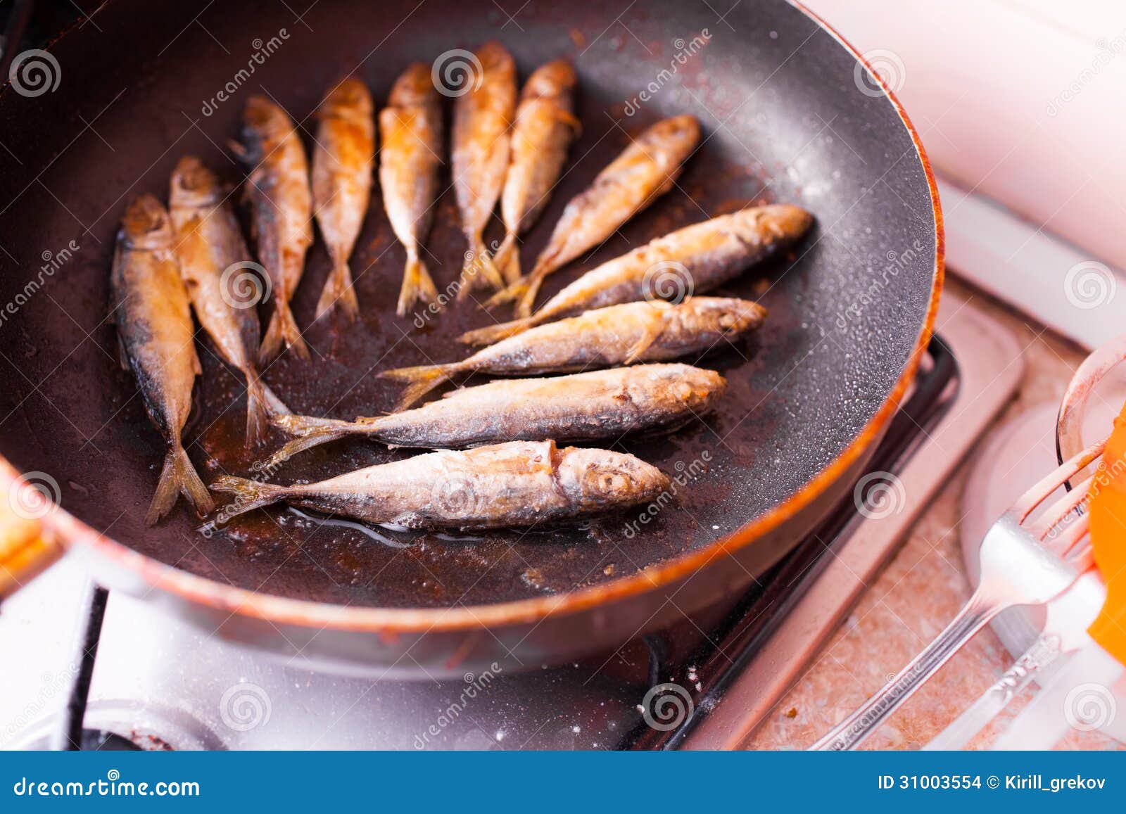 Fried fish stock photo. Image of natural, healthy, dinner - 31003554