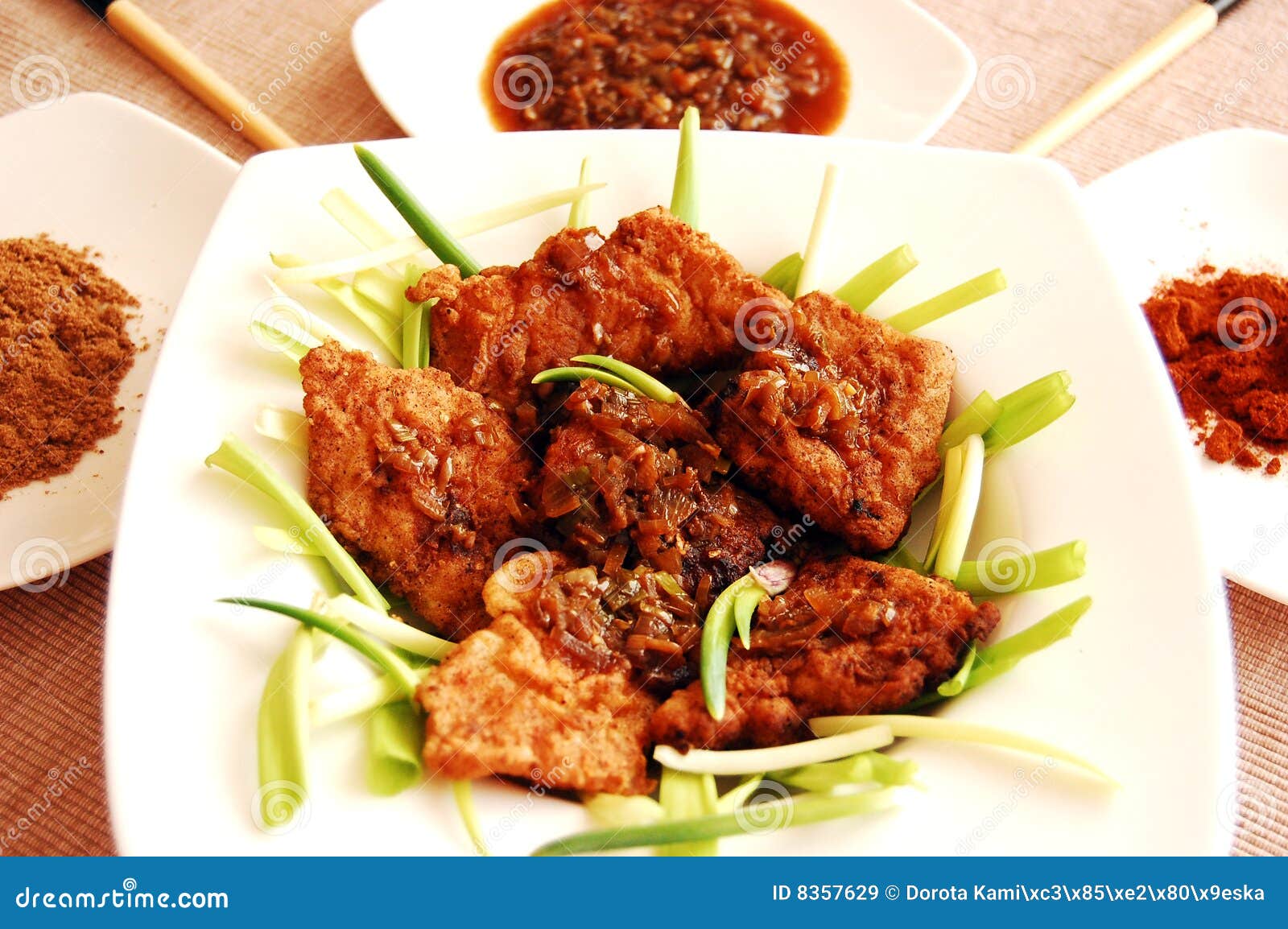 Fried fish - laos style v2 stock image. Image of cooking - 8357629