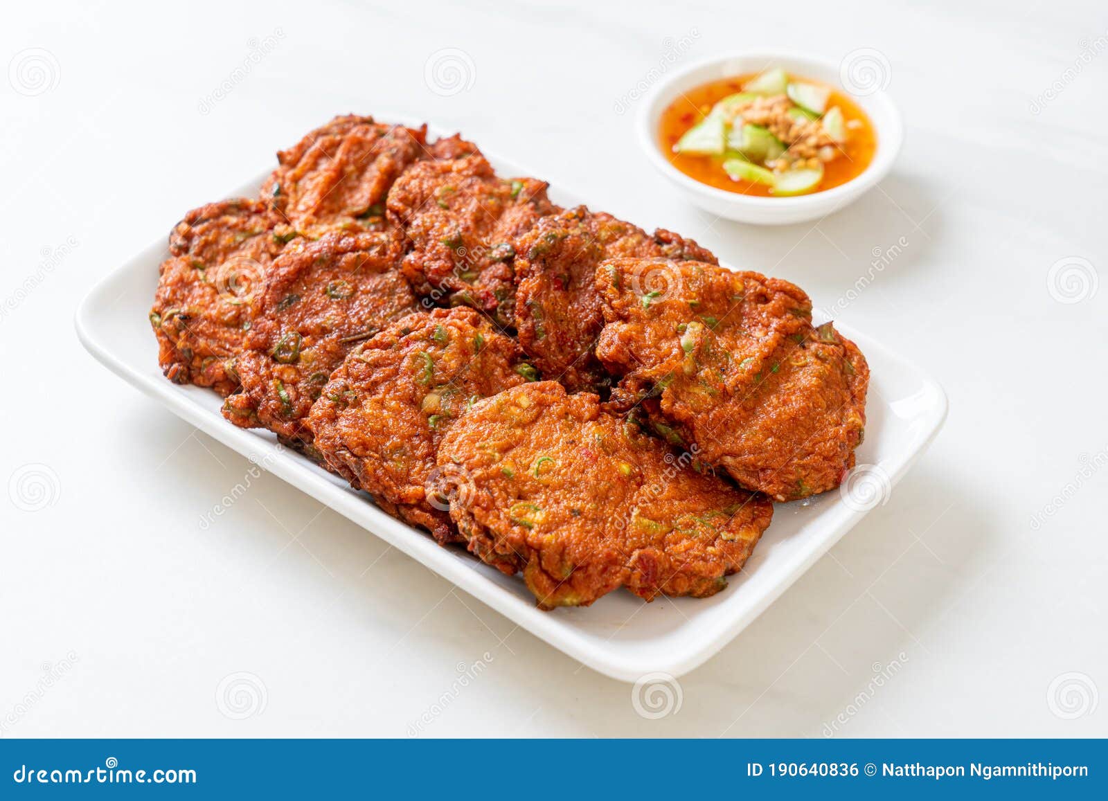 Fried Fish Paste Balls or Deep Fried Fish Cake Stock Photo - Image of ...