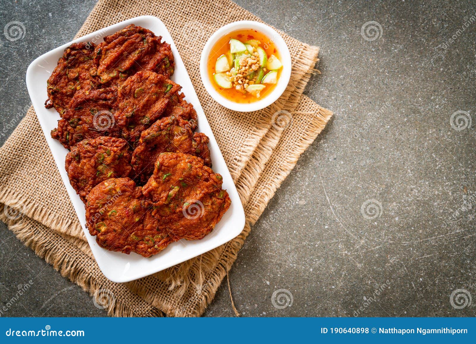 Fried Fish Paste Balls or Deep Fried Fish Cake Stock Photo - Image of ...