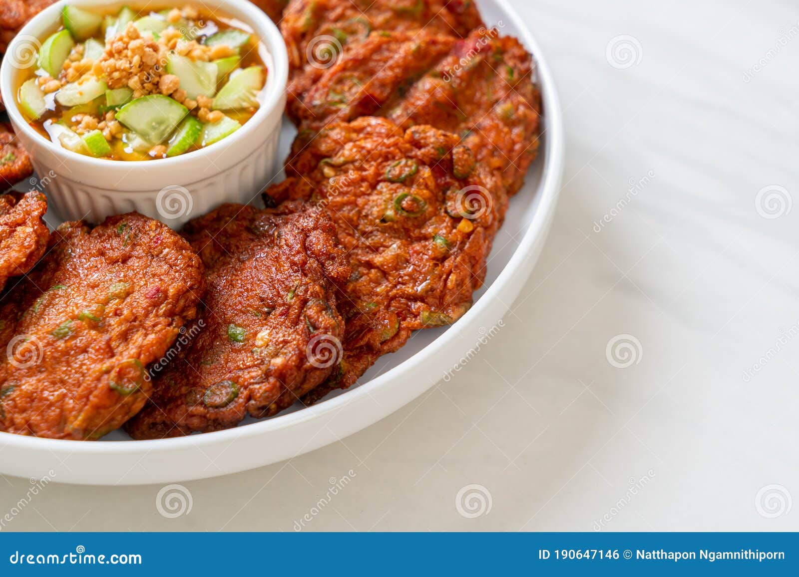 Fried Fish Paste Balls or Deep Fried Fish Cake Stock Photo - Image of ...