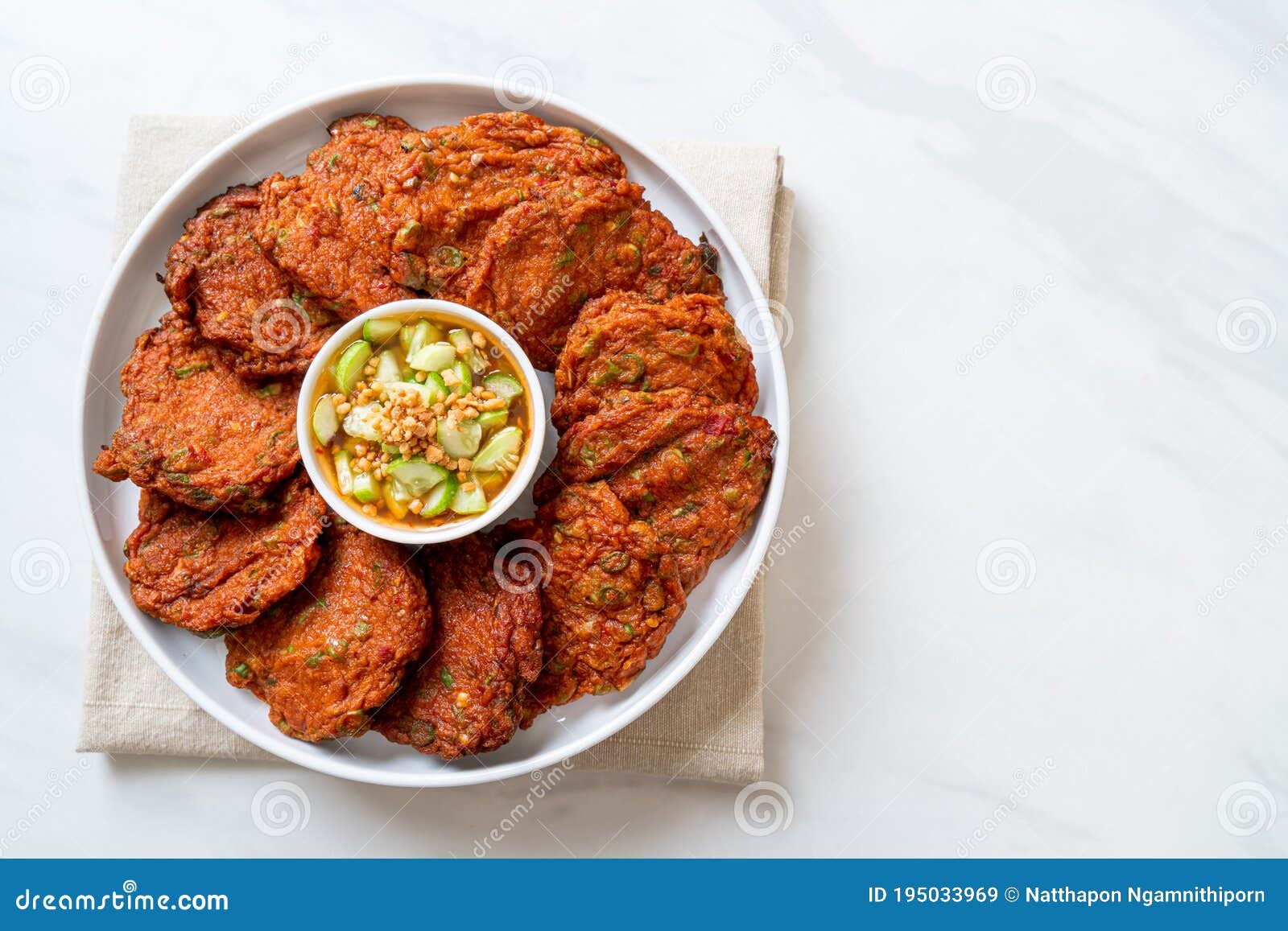 Fried Fish Paste Balls or Deep Fried Fish Cake Stock Image - Image of ...