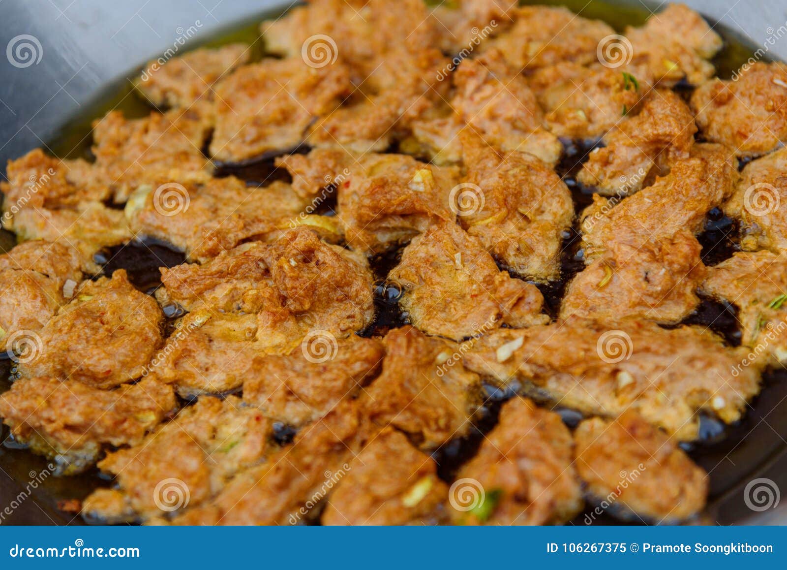 Fried fish-paste balls stock image. Image of paste, nutrition - 106267375