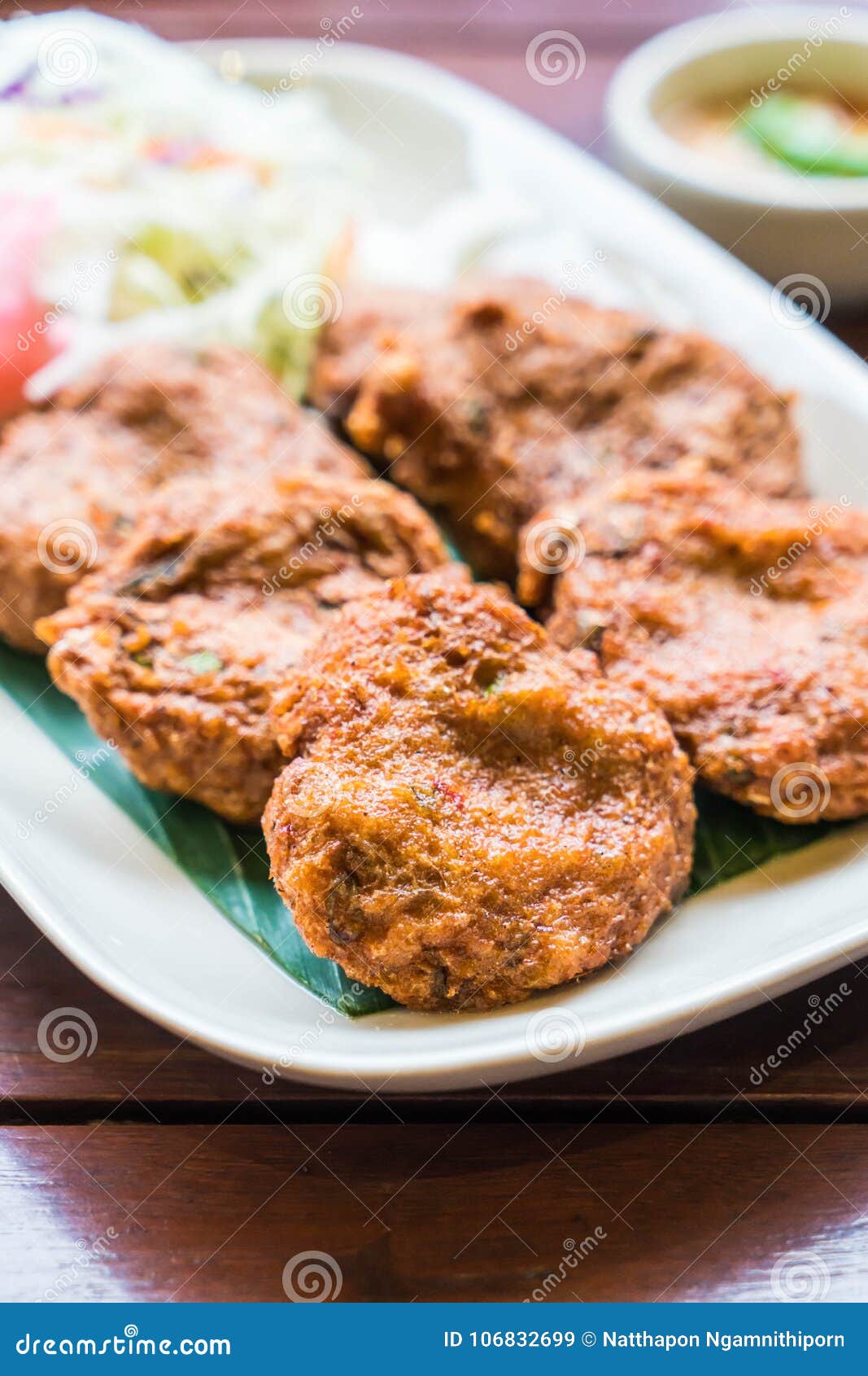 Fried Fish-paste balls stock image. Image of delicious - 106832699