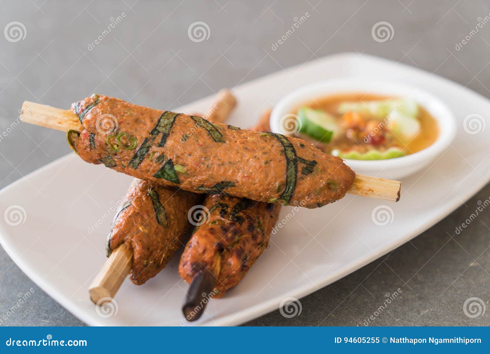 Fried Fish-paste stick stock image. Image of feed, asian - 94605255