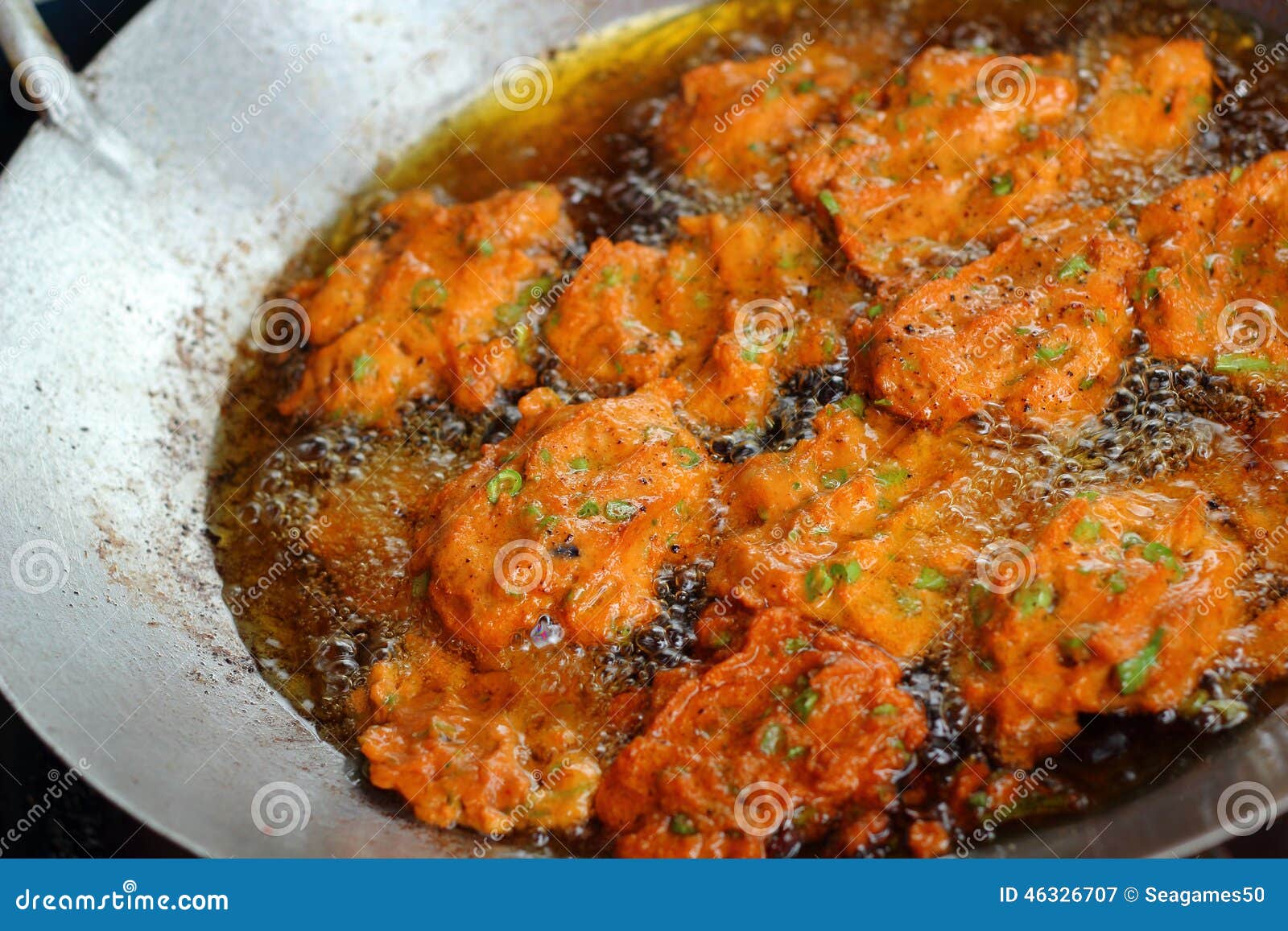 Fried Fish Patty in the Market Stock Image - Image of appetizer, beans ...