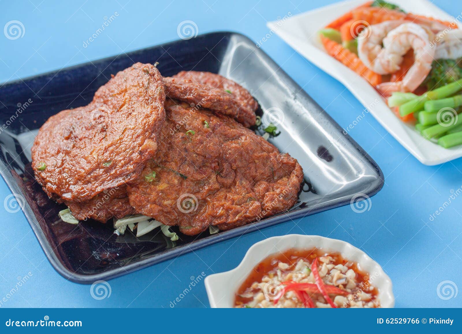 Fried fish patty stock photo. Image of meal, ball, cuisine - 62529766
