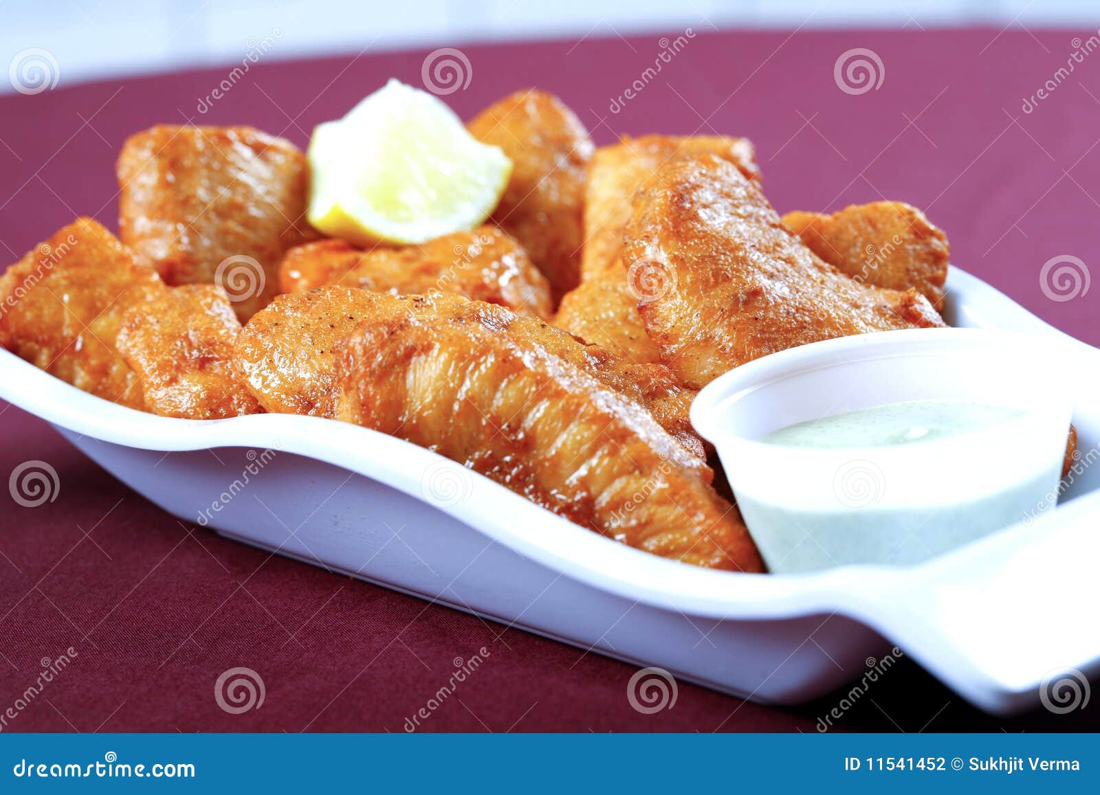 Fried fish in plate stock photo. Image of dinner, cooked - 11541452