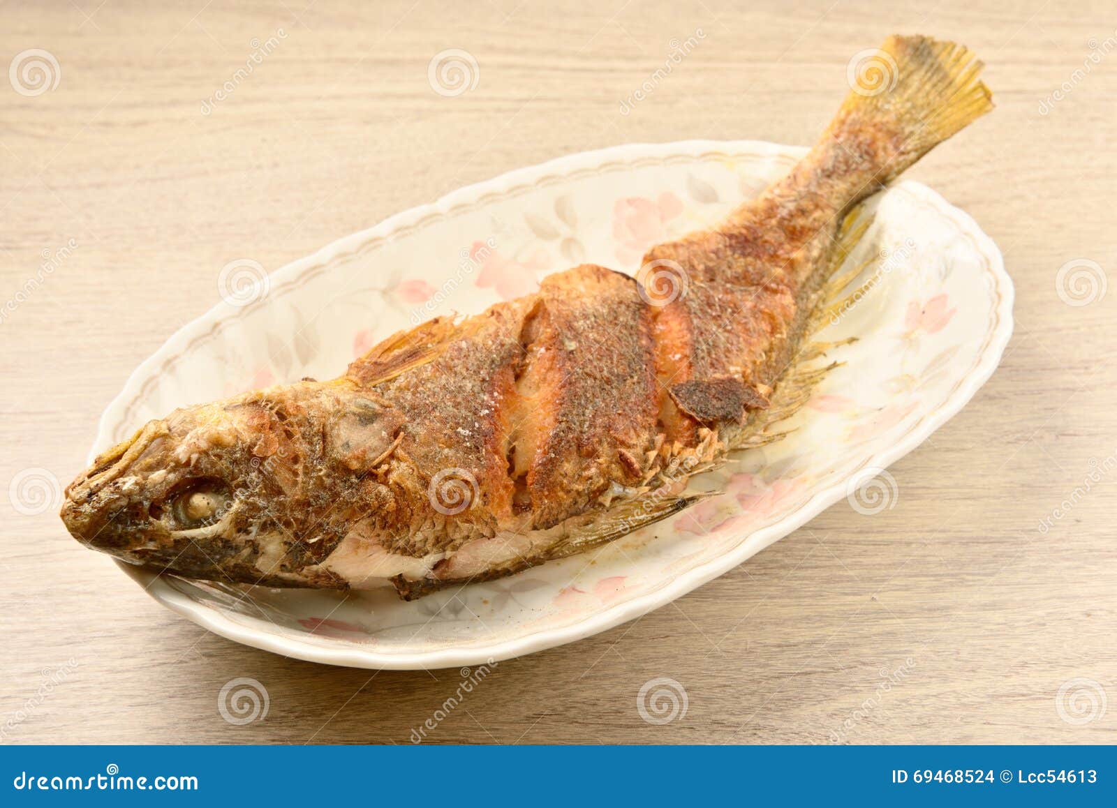 Fried fish stock photo. Image of cuisine, diet, dinner - 69468524
