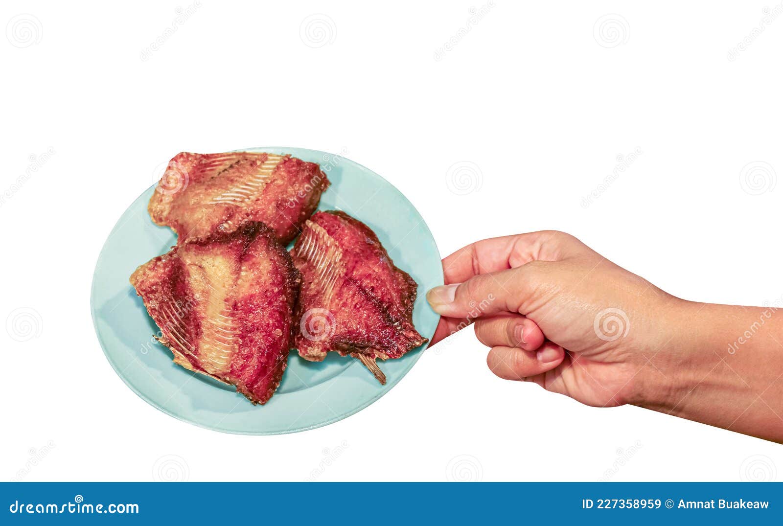 Fried Fish in a Plate, Fish Fry, Hand Holding a Plate of Fried Fish ...
