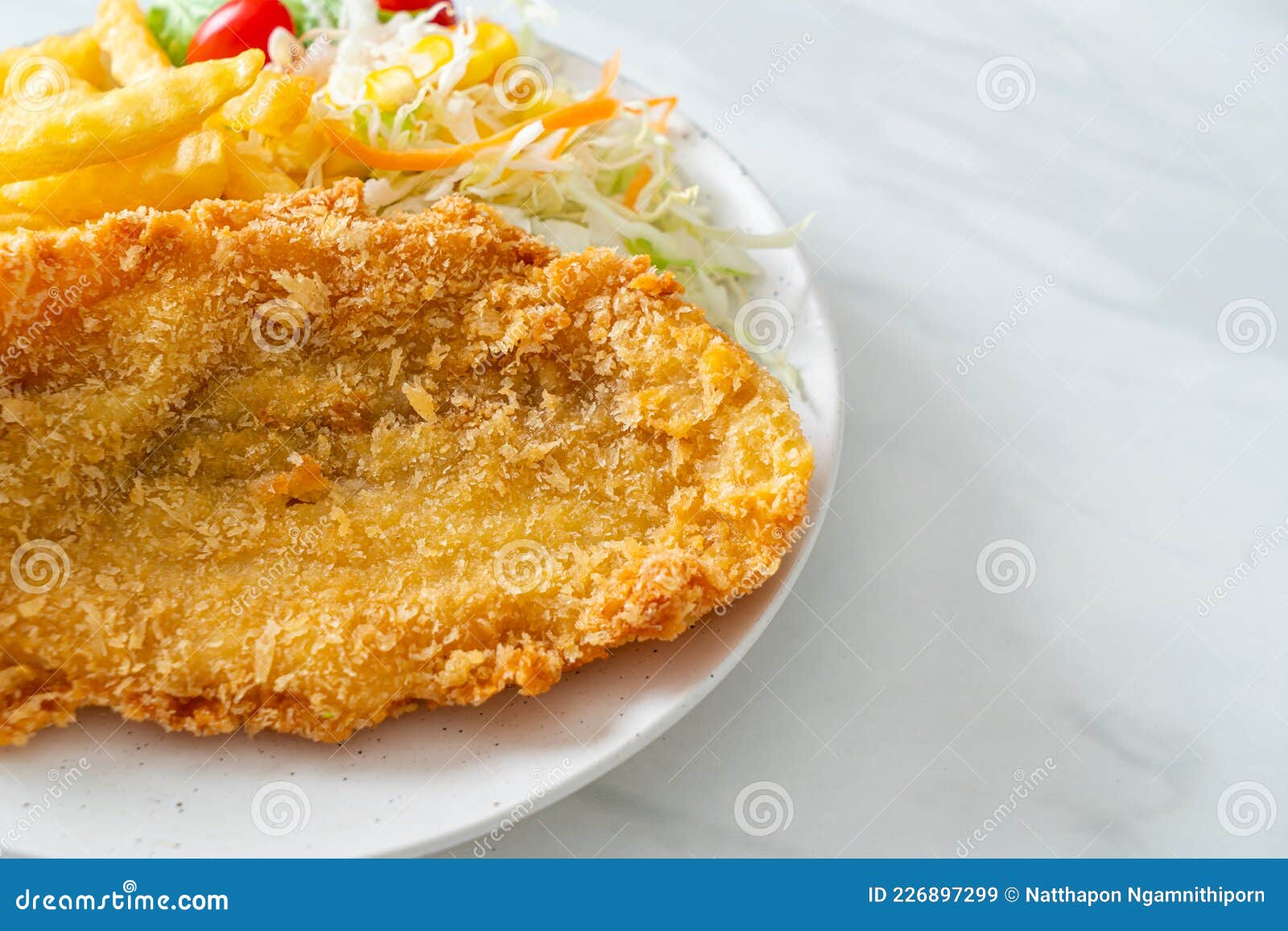 Fried Fish and Potatoes Chips Stock Image - Image of fish, english ...